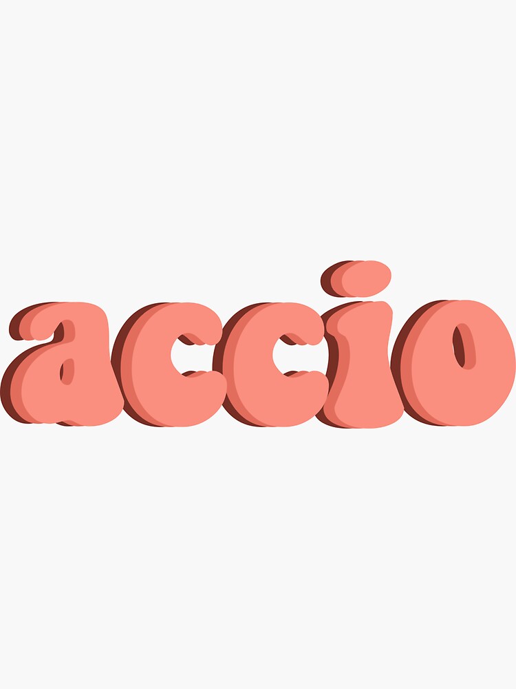 "Accio" Sticker for Sale by hansdesigns | Redbubble
