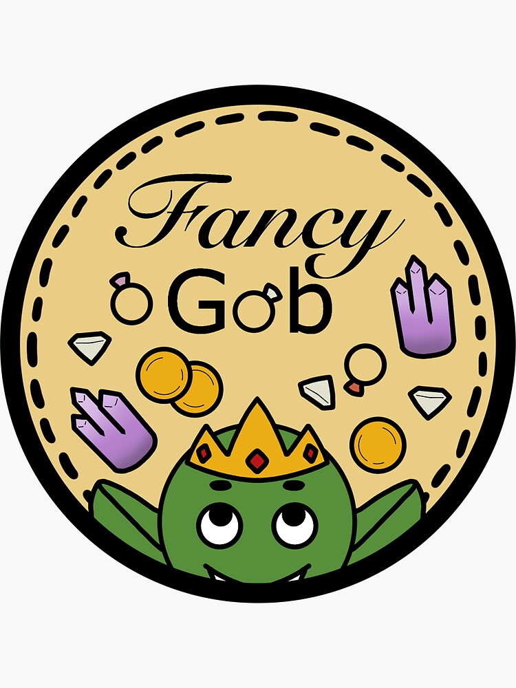 "Fancy Goblin Badge" Sticker for Sale by gob-scouts | Redbubble