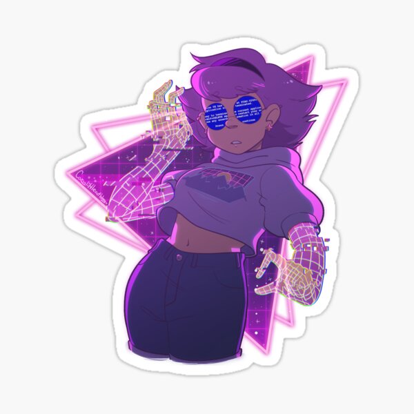 "neon error" Sticker for Sale by Galaxxi | Redbubble