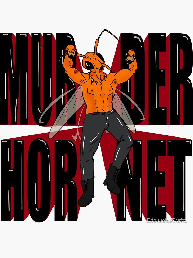 "Murder Hornet 2020" Sticker for Sale by EdelweissCrafts | Redbubble