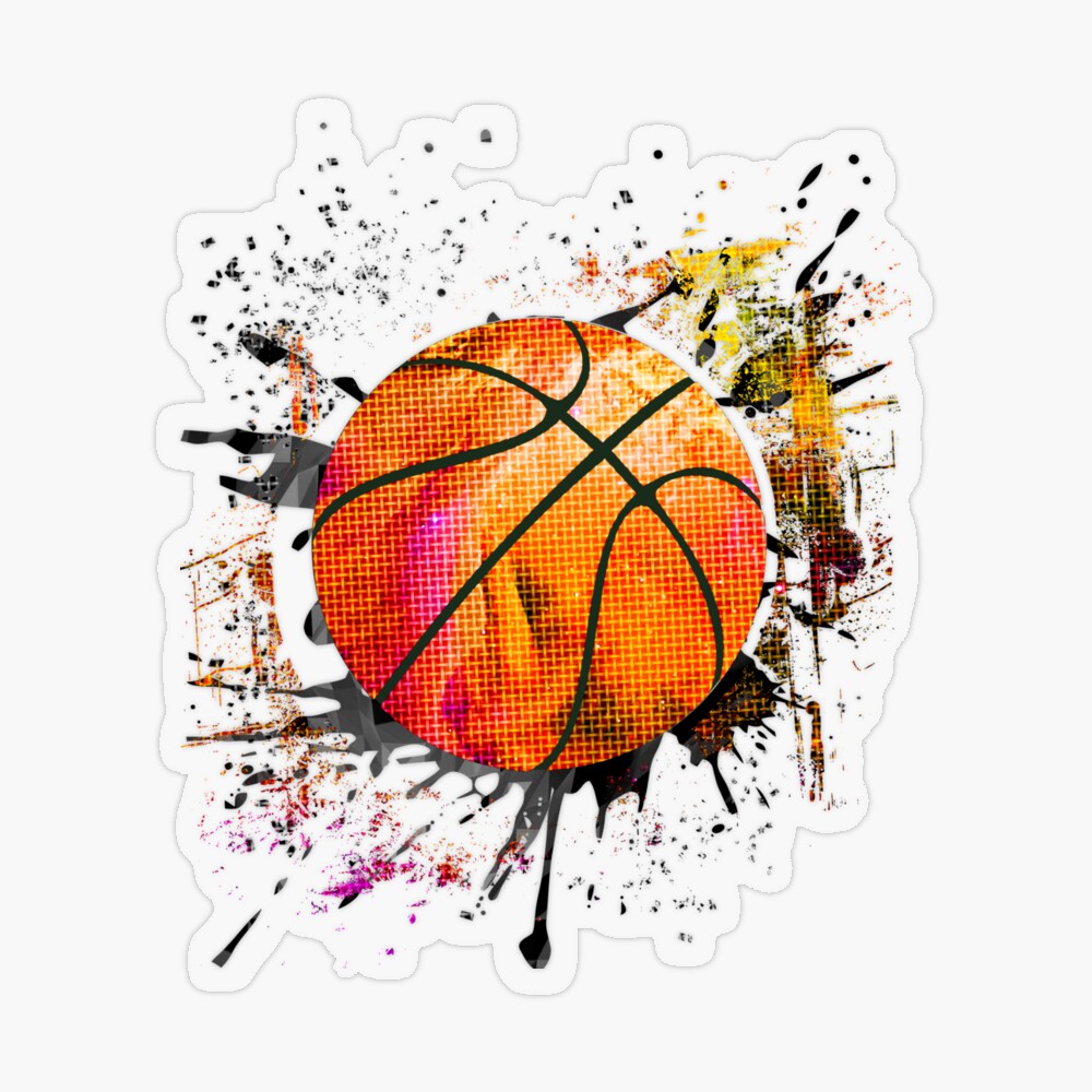 Abstract Basketball Art