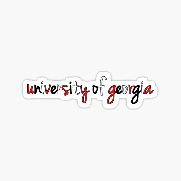 "university of georgia sticker" Sticker by anisahanda01 | Redbubble