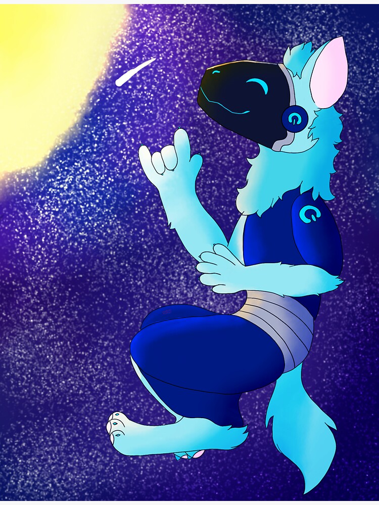 "Protogen in Space" Sticker by forest-grim | Redbubble