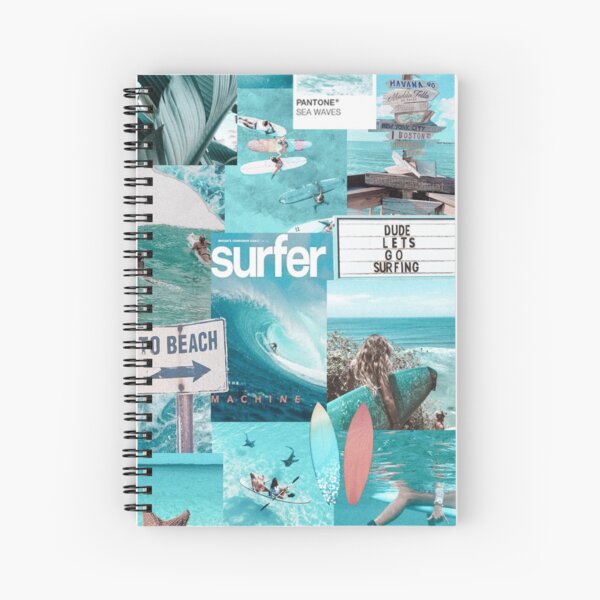 Office & School Supplies Surfing at Beach Notebook Florida Beach Spiral ...