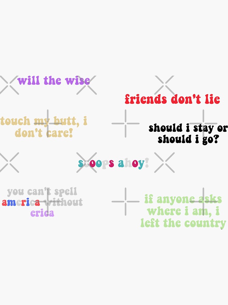 "stranger things quotes" Sticker for Sale by catcusdream | Redbubble