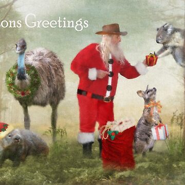 "Aussie Bush Christmas" Poster for Sale by Trudi's Images | Redbubble