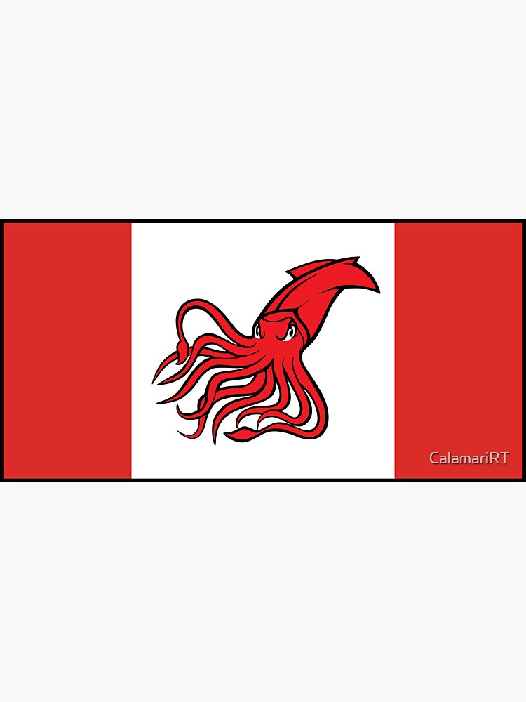 "Calamari Race Team Canada Edition" Sticker for Sale by CalamariRT ...