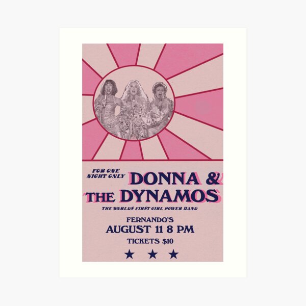 "Donna and the Dynamos poster" Art Print for Sale by doubleohh7 | Redbubble