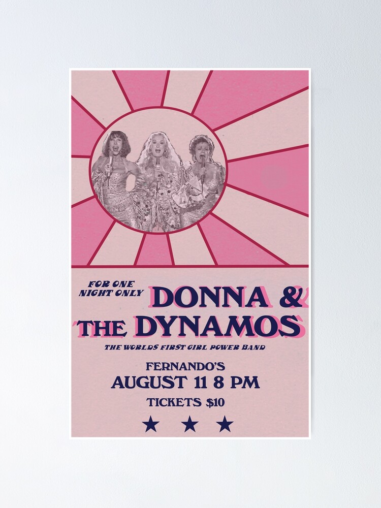 "Donna and the Dynamos poster" Poster for Sale by doubleohh7 | Redbubble