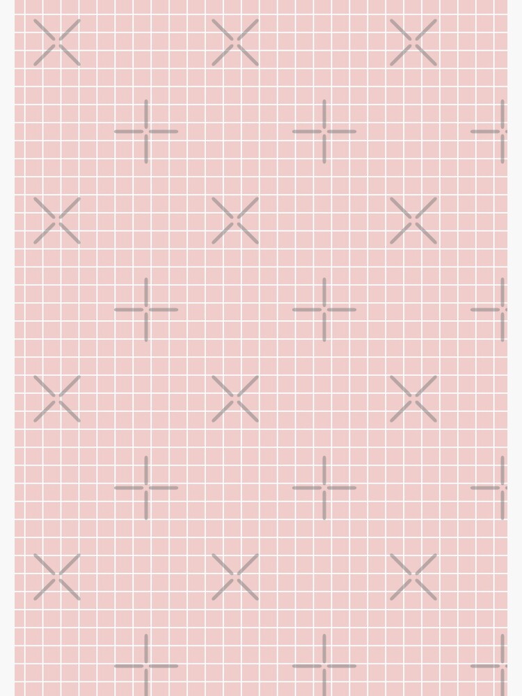 "Aesthetic Pink Grid" Spiral Notebook for Sale by ravcnclaw | Redbubble