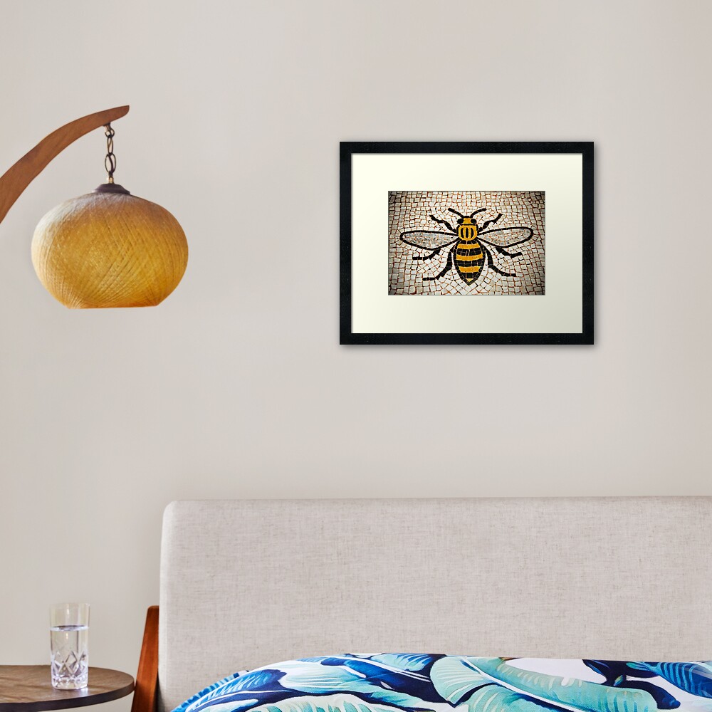 "Manchester Bee" Framed Art Print for Sale by daztazer | Redbubble
