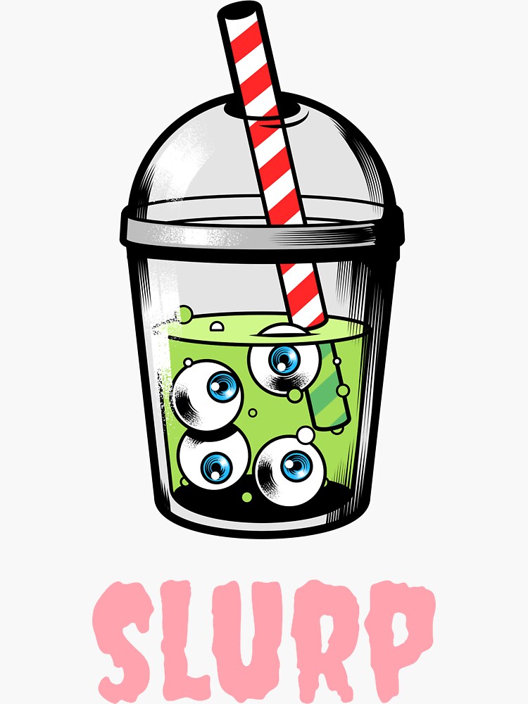 "Melted Eyeball Slushie Skater Streetwear" Sticker for Sale by ...