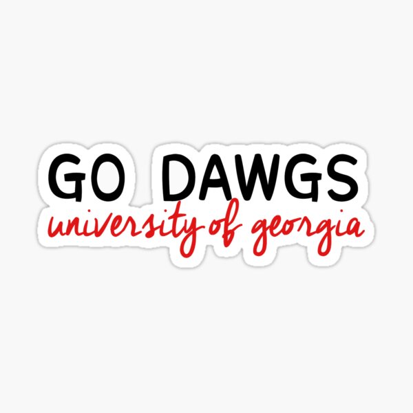 "university of georgia sticker" Sticker for Sale by anisahanda01 ...