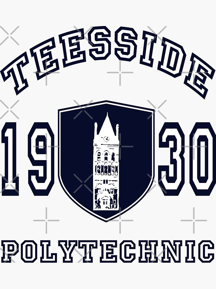 "Teesside Polytechnic" Sticker for Sale by Luckythelab | Redbubble