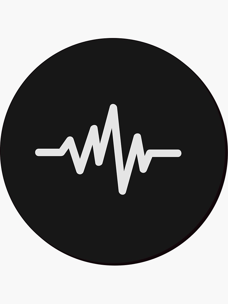 "Minimalist Audio Waveform" Sticker for Sale by alipodsales | Redbubble