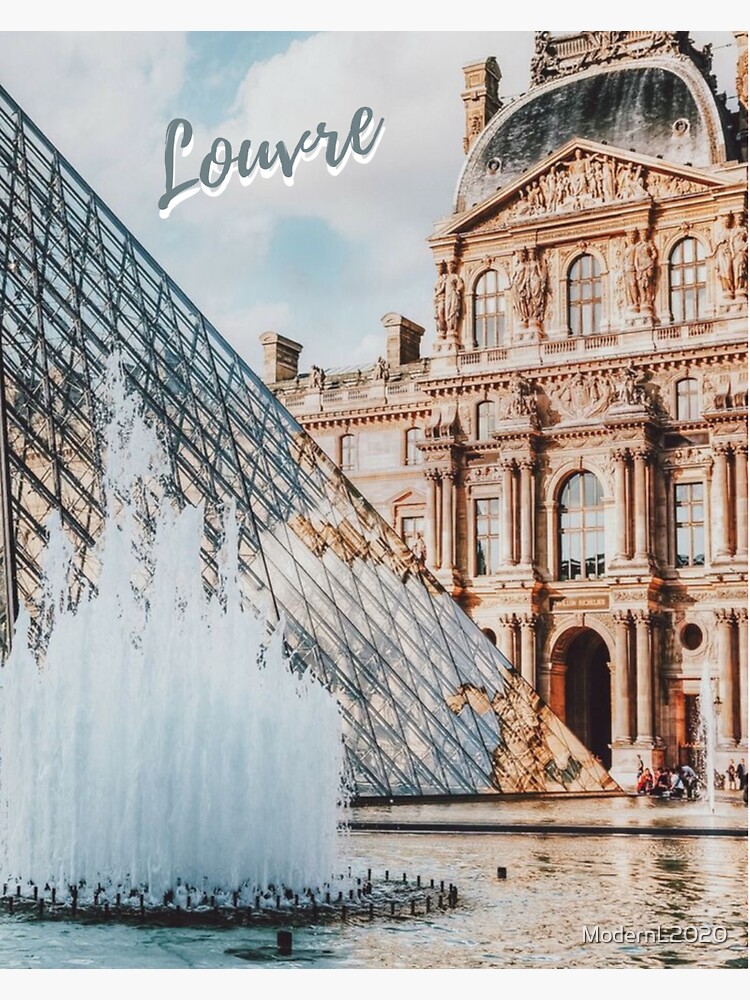 "Louvre" Sticker for Sale by ModernL2020 | Redbubble