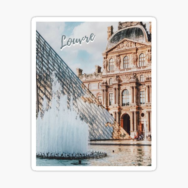 "Louvre" Sticker for Sale by ModernL2020 | Redbubble