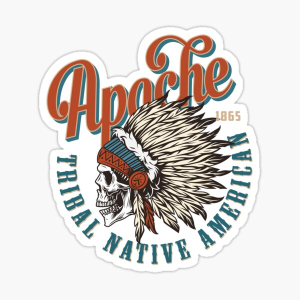 "Apache Tribal Native American" Sticker by renju1902 | Redbubble