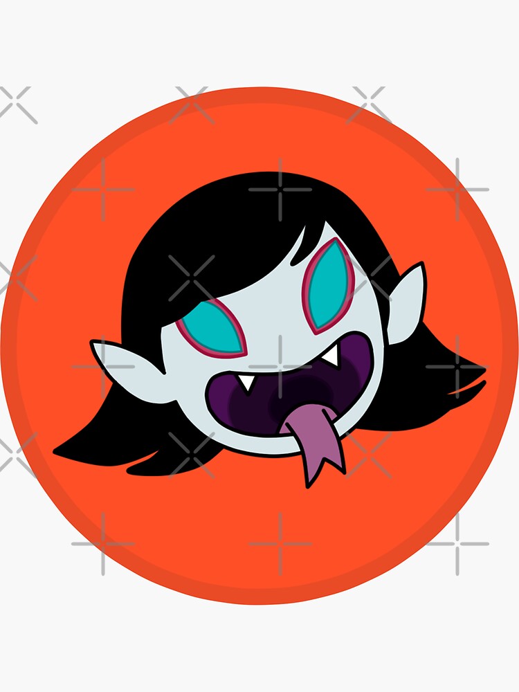 "Marceline Stakes Face 1 - Adv. Time" Sticker for Sale by FigNewto ...