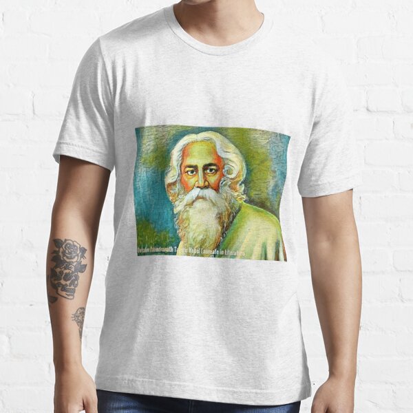 " Owlcation Rabindranath Tagore: Nobel Laureate in Literature" T-shirt ...