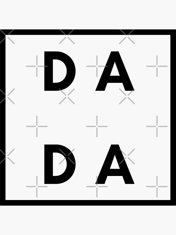 "DADA t-shirt" Sticker by DesignNV | Redbubble