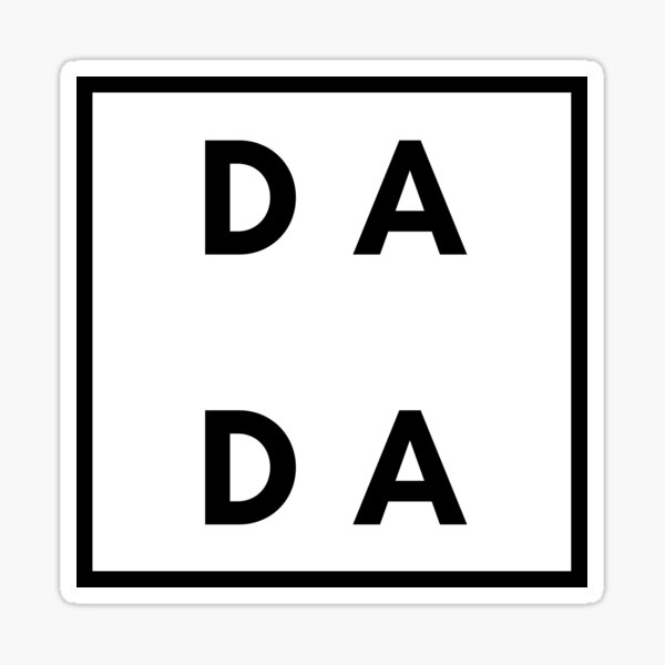 "DADA t-shirt" Sticker by DesignNV | Redbubble