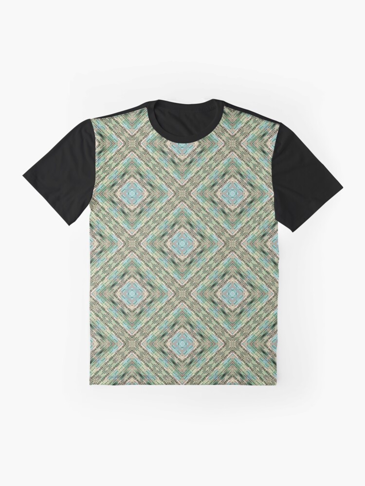 "Abstract geometric pattern ornamental decor green colors " T-shirt for ...