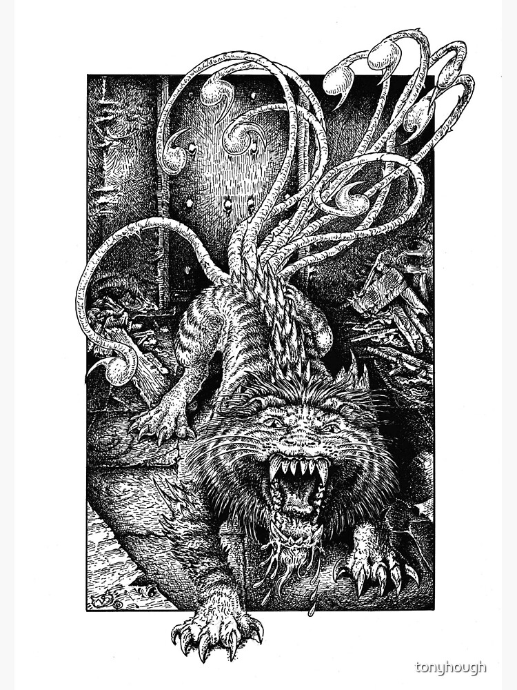 "Cat o Nine Tails" Sticker for Sale by tonyhough | Redbubble