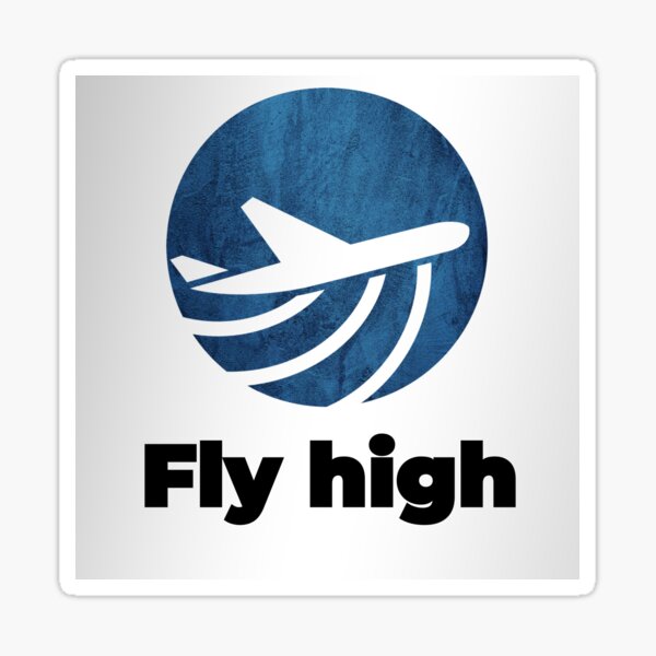 "Aeroplane of flight Designed Fly high" Sticker for Sale by satyajit30 ...
