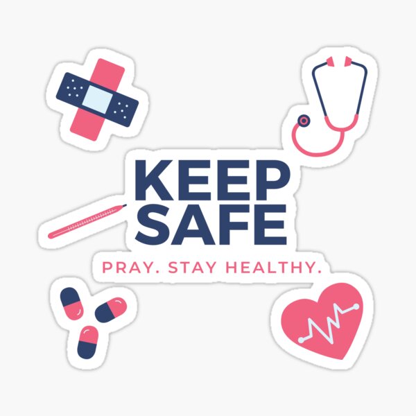 "Keep Safe" Sticker by JochmaDesigns | Redbubble