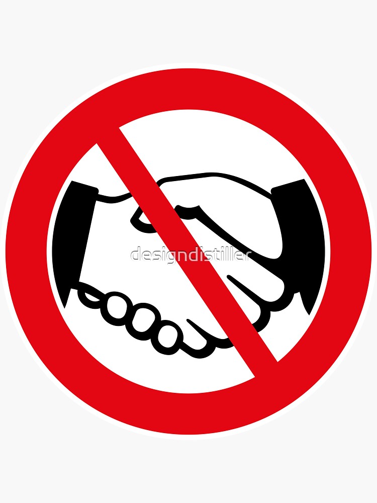 Pegatina «POR FAVOR NO AGITAR EL ESCUDO DE LAS MANOS» de ...