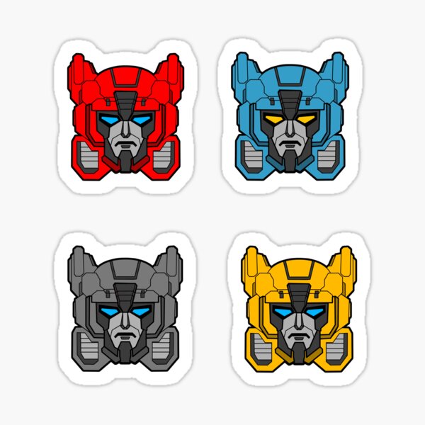"Robot sticker pack four" Sticker by Duckfield | Redbubble