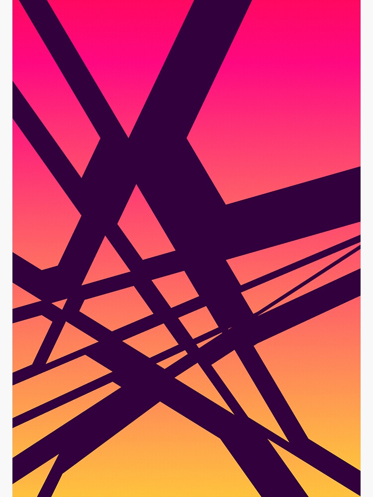 "SHAPES & COLORS – SHATTER" Sticker by throughthepines | Redbubble