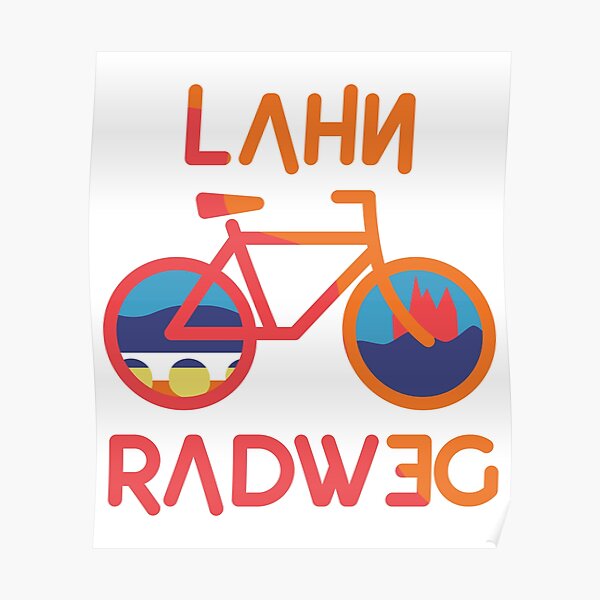 "Lahn valley bike path" Poster for Sale by moritzschwaeble | Redbubble