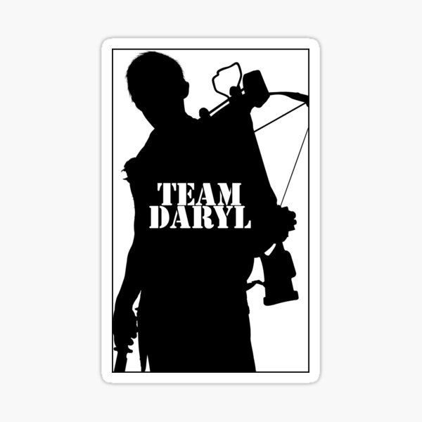 "Team Daryl" Sticker for Sale by Daestore | Redbubble
