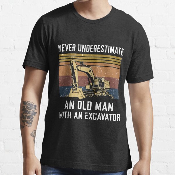 " Awesome Old Man Bagger Geburtstag gedruckt Vintage Shirt Fahrer Job ...