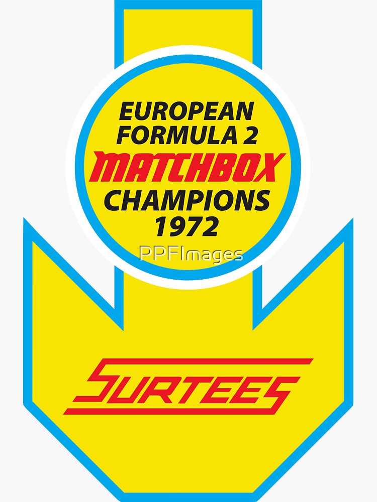 "Matchbox Surtees Formula Two Champions Original Sticker Logo" Sticker ...
