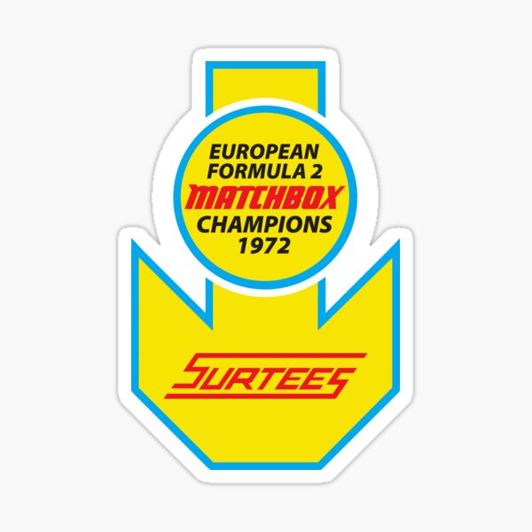 "Matchbox Surtees Formula Two Champions Original Sticker Logo" Sticker ...