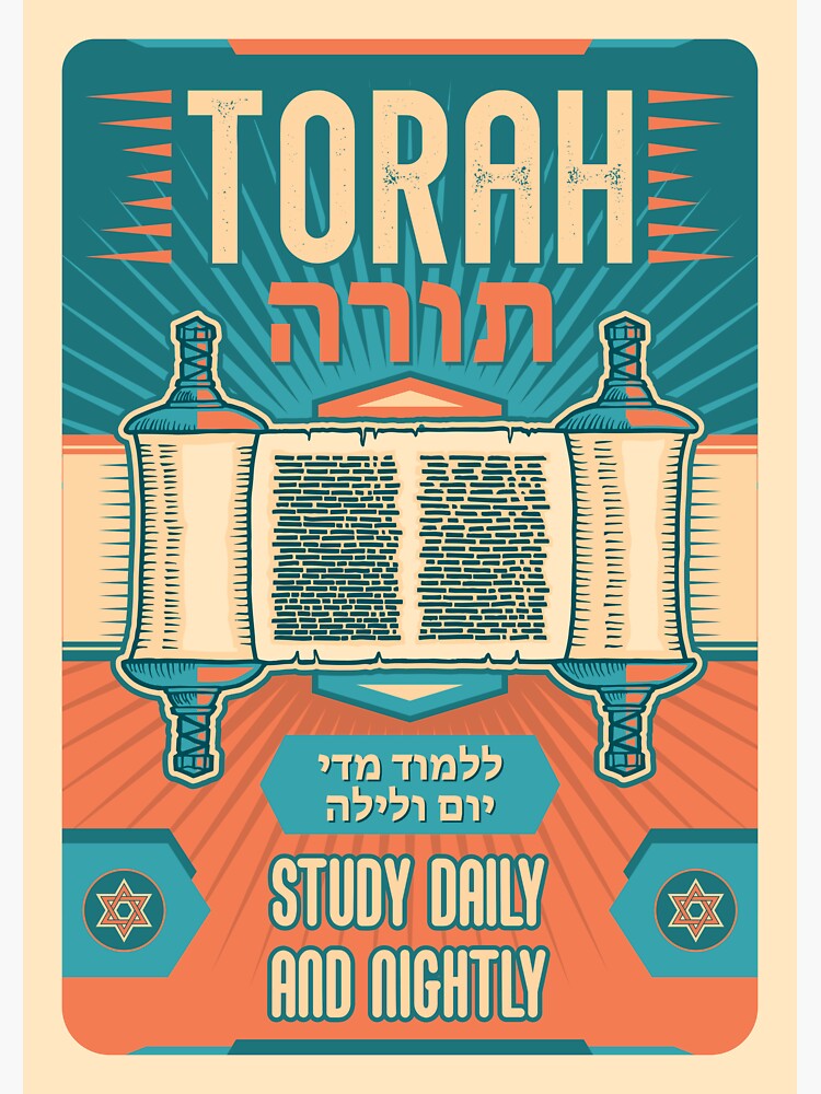 "Torah. Study daily and nightly" Sticker for Sale by Dmitry Sytnikov ...
