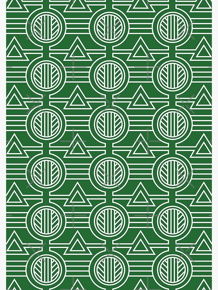 "Tribal Pattern in Green Background" Spiral Notebook for Sale by ...