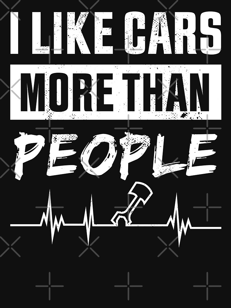 "Ich mag Autos mehr als Menschen Geschenk für Autoenthusiasten & Tuner ...