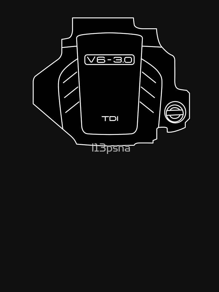"3.0 V6 TDI Engine Design" T-shirt for Sale by l13psna | Redbubble ...