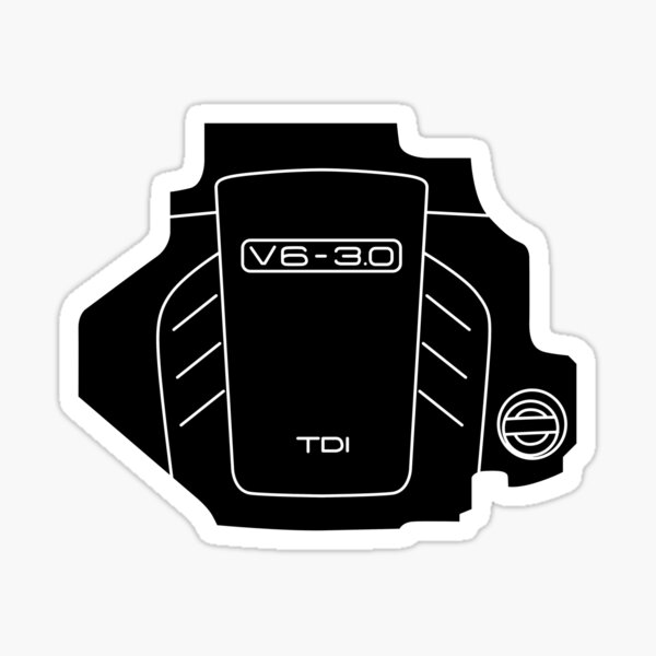 "3.0 V6 TDI Engine Design" Sticker for Sale by l13psna | Redbubble