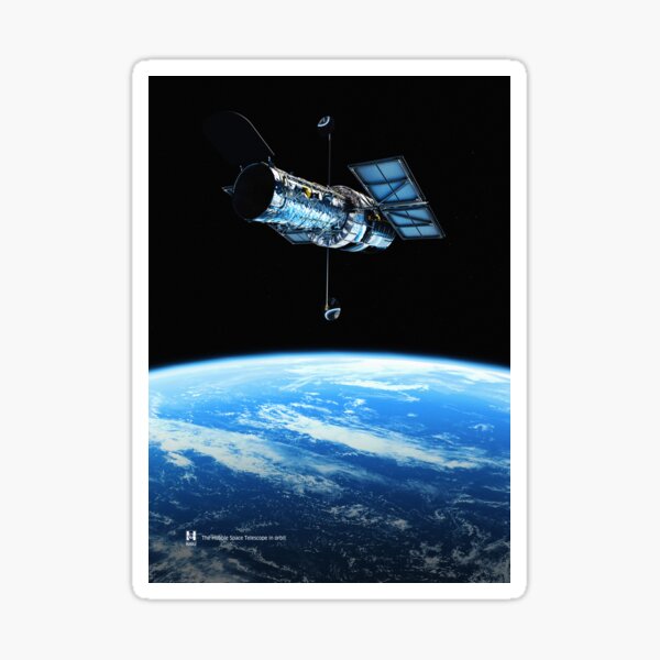 "Hubble Space Telescope [HQ-quality]" Sticker by SynthWave1950 | Redbubble
