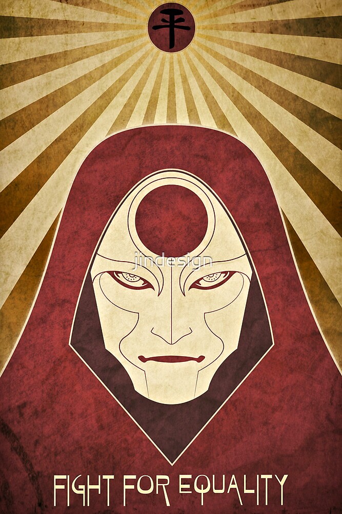 "Legend of Korra - Amon Propaganda Poster" by jindesign | Redbubble