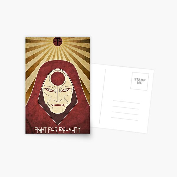 "Legend of Korra - Amon Propaganda Poster" Postcard for Sale by ...
