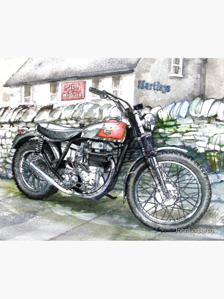"BSA GOLDSTAR TRIALS MOTORCYCLE" Framed Art Print for Sale by ...