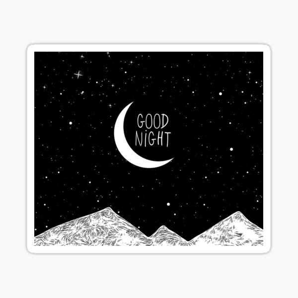 "Goodnight" Sticker by Comicsart | Redbubble