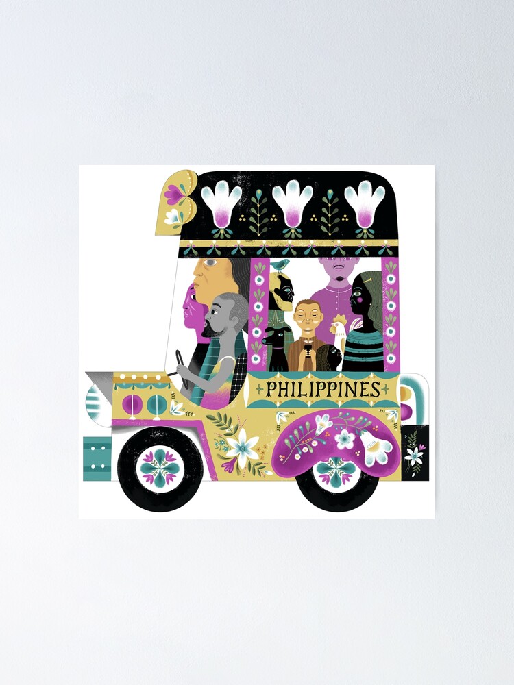 "Jeepney illustration by robert alejandro" Poster by papemelroti ...