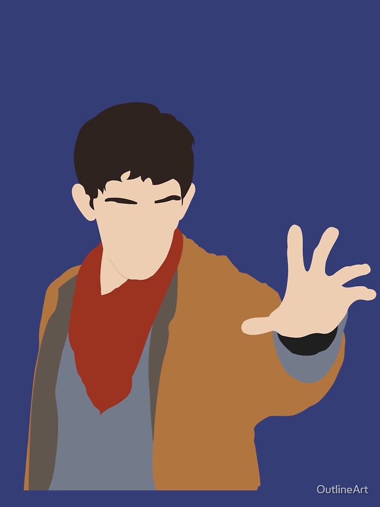 "BBC Merlin Silhouette" T-shirt by OutlineArt | Redbubble | merlin t ...